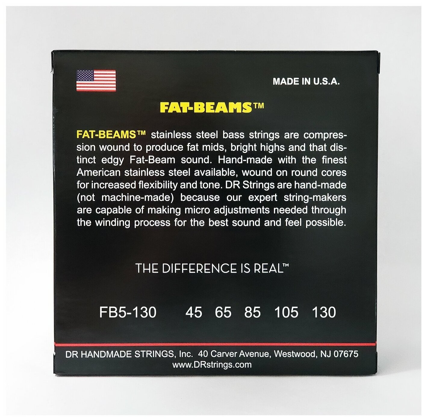 Струны для бас-гитары DR String FB5-130 FAT BEAM — фото 1
