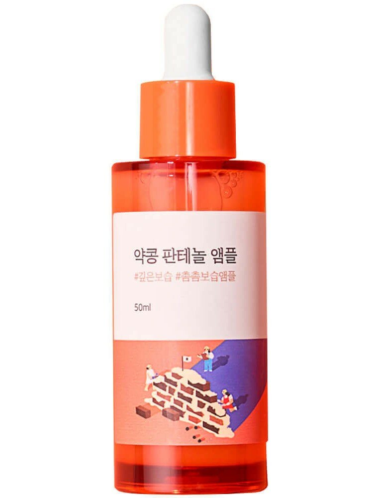 Барьерная ампула с чёрной соей и пантенолом Round Lab Soybean Panthenol Ampoule, 50 мл
