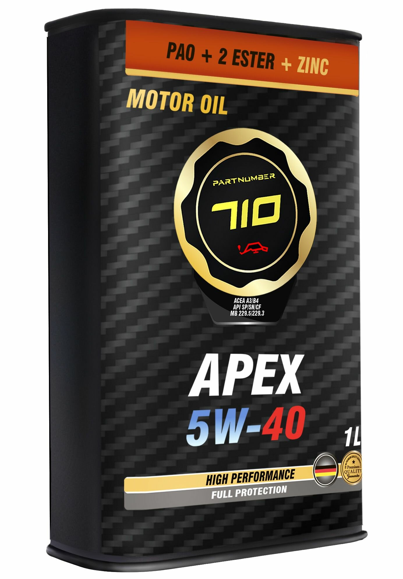 PARTNUMBER 710 APEX 5W-40 Масло моторное, Синтетическое, 1 л
