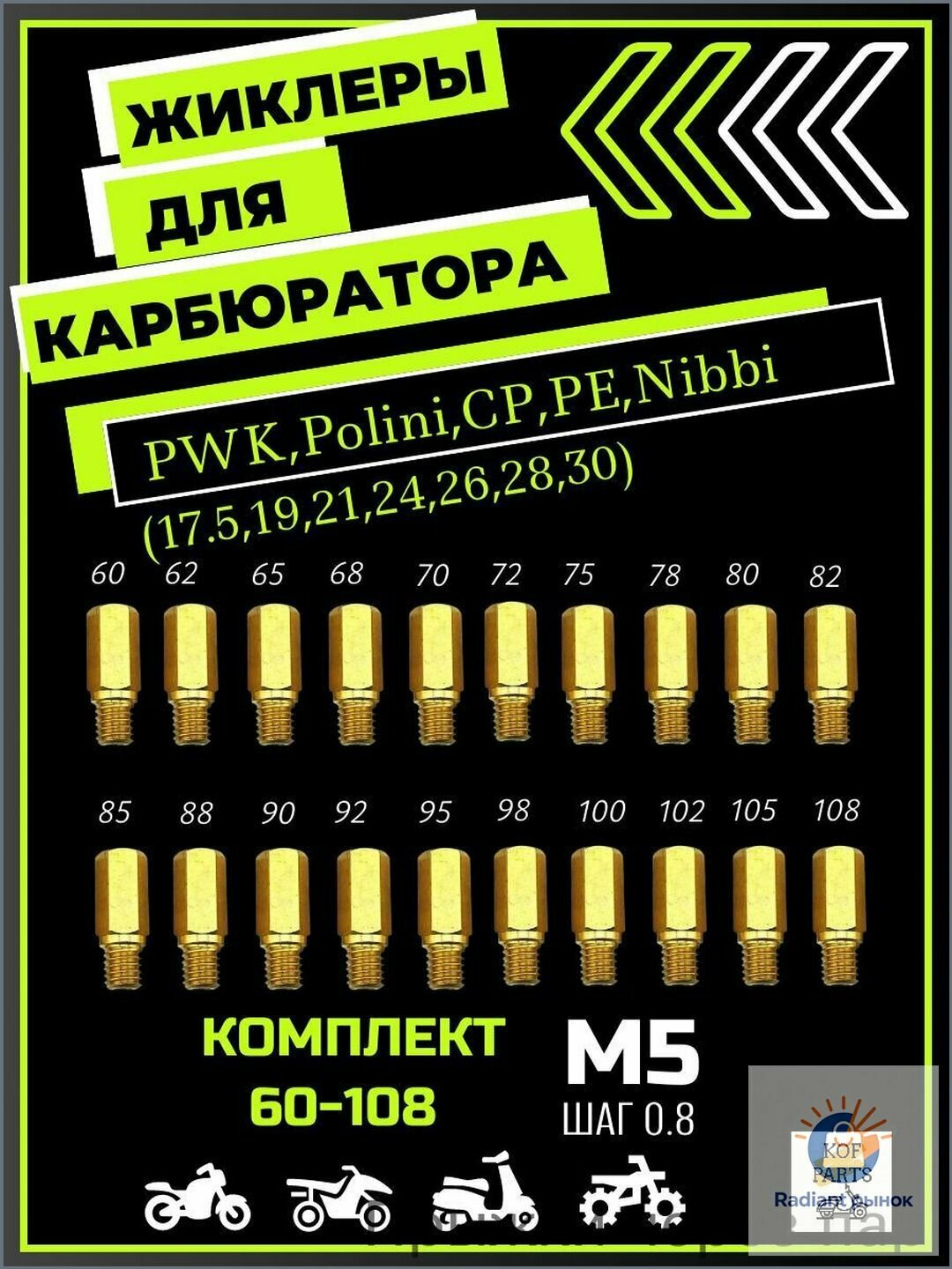 Качественный жиклер для Pwk, Polini CP, Keihin