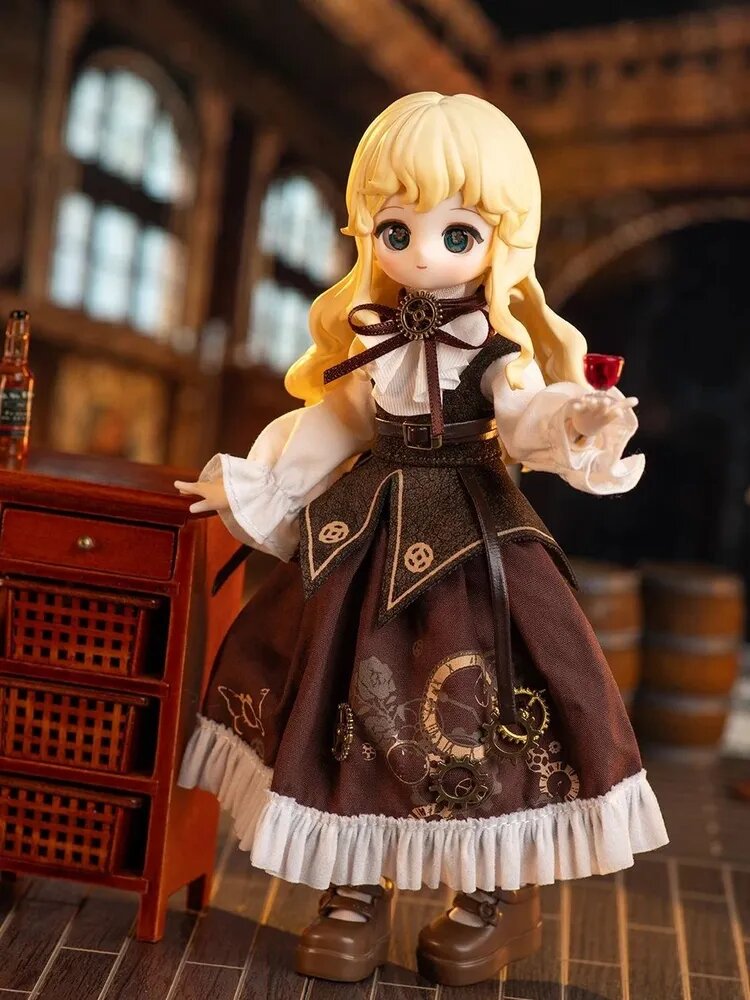 LEI-Doll Одежда для кукол Ob11 с 8 минутами 12 минут 17 см, костюм bjd + Обувь для куклы Коллекционная одежда для шарнирных кукол Эксклюзивная серия 2025
