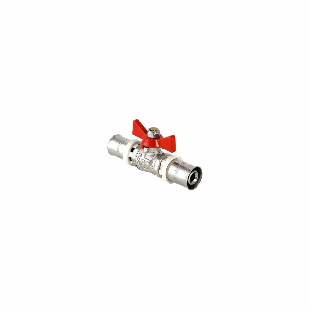 Шаровой кран VALTEC под пресс, рукоятка бабочка 16 VT.243. N.1616