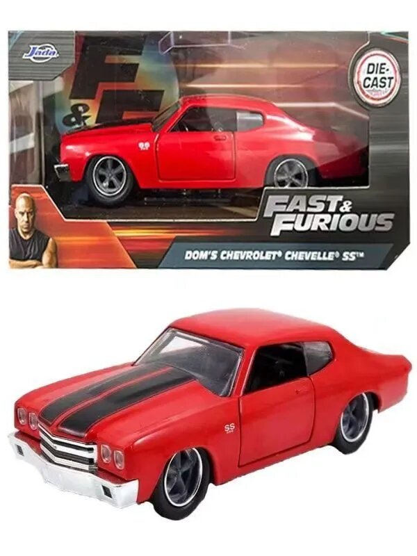 JADA 1:24 Модель автомобиля из сплава "Dom's Chevrolet Chevelle SS" Fast & Furious
