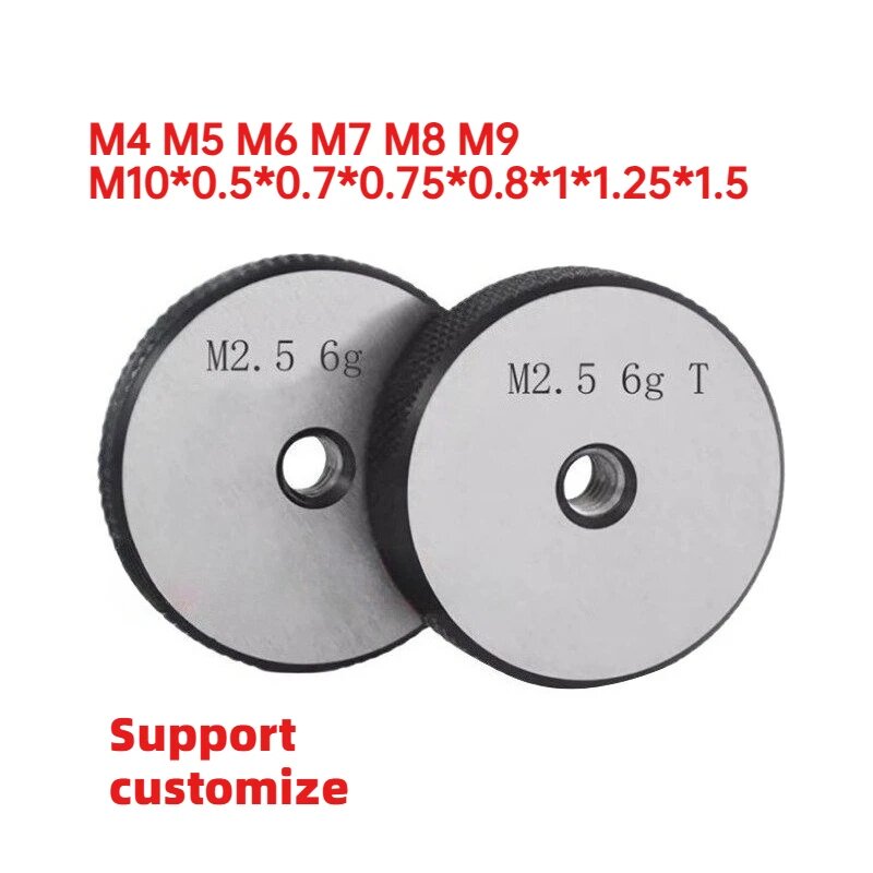 Калибры-кольца для резьбы M4-M10 6G GO и NOGO M8x1-6g