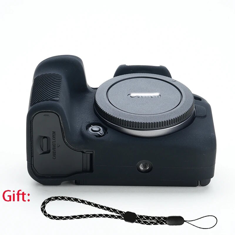 Силиконовый чехол для камеры Canon EOS R10 Черный, R10 case black