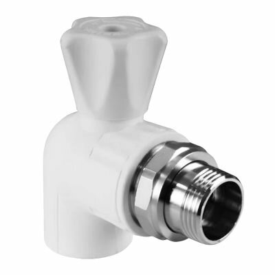 Valfex Кран шаровый PPR радиаторный угловой 25 х 1/2"