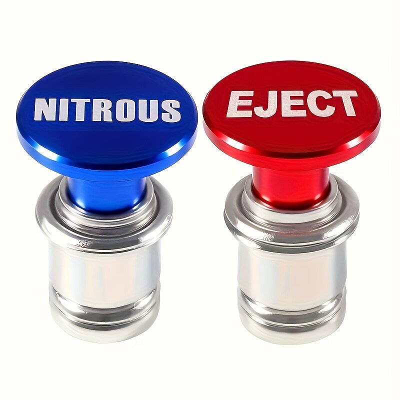 Набор из 2 штекеров прикуривателя 12V, стандартный размер, красный EJECT и синий NITROU