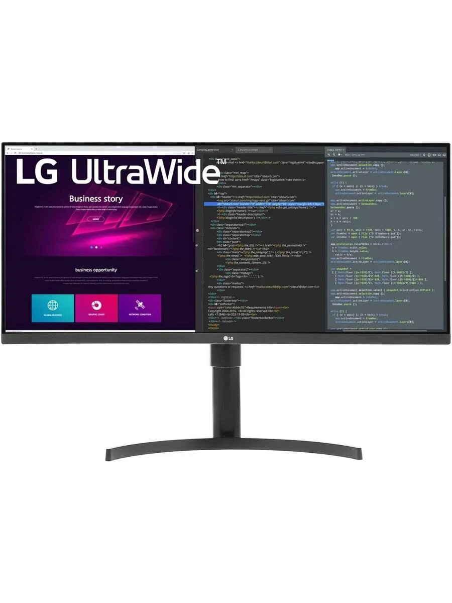 34" Монитор UltraWide 34WN750-B 34WN750-B. ARUZ черный 3440x1440