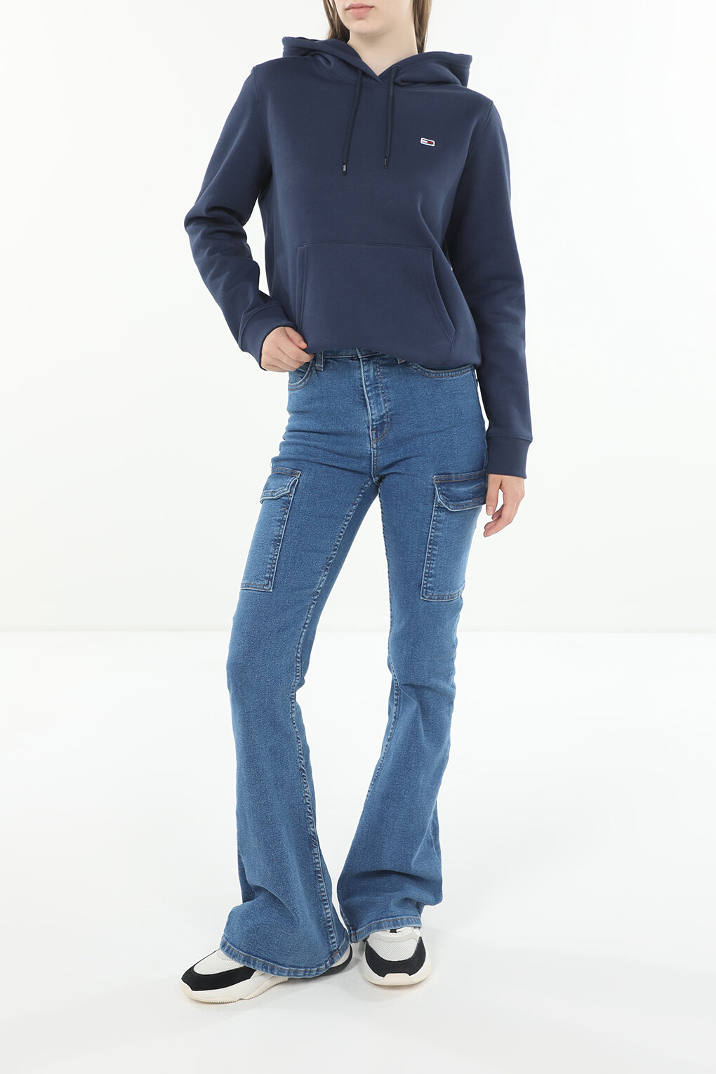Толстовка Tommy Jeans, размер S, , синий — фото 1