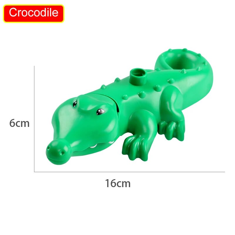 Конструктор KACUU пластиковый 75 деталей Зеленый, Crocodile