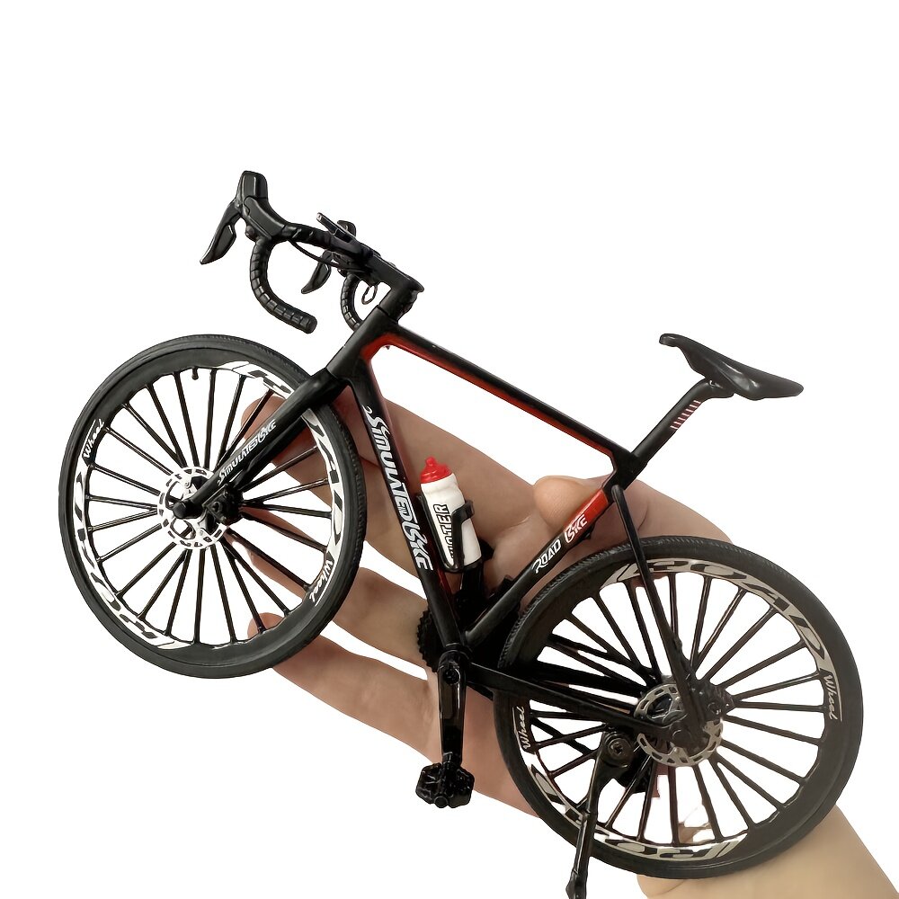 Масштабная модель горного велосипеда 1:6 из сплава, черная, коллекционный BMX для пальцев