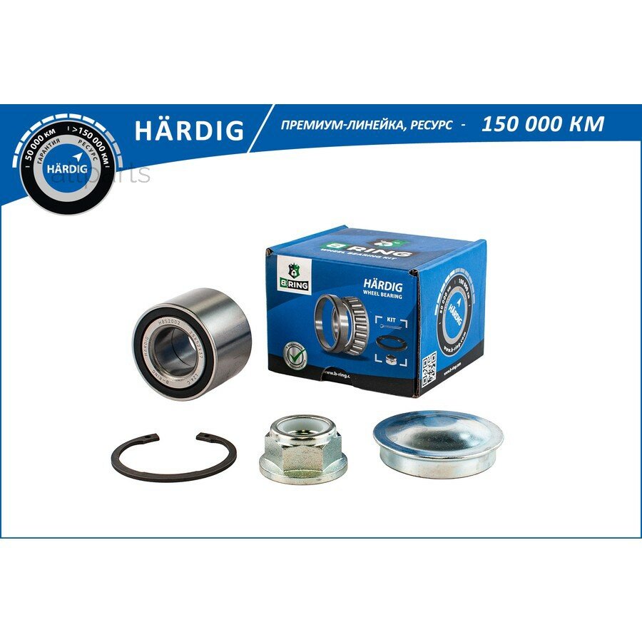 BRING HBK1912 подшипник ступицы RENAULT LOGAN (04-) (задн. Компл.) Конич. 25X52X37 (HBK1912) B-RING HARDIG