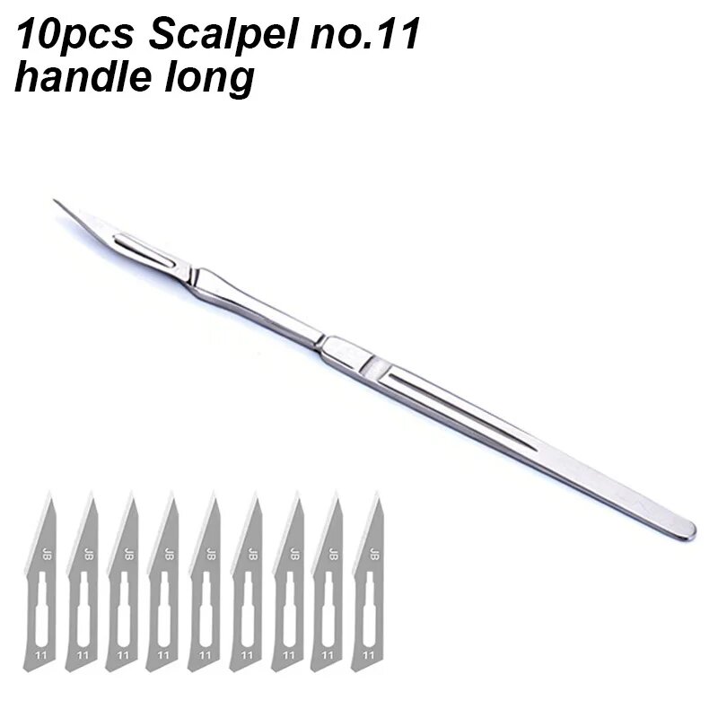 Набор лезвий скальпеля из нержавеющей стали № 11 Scalpel Handle Set C