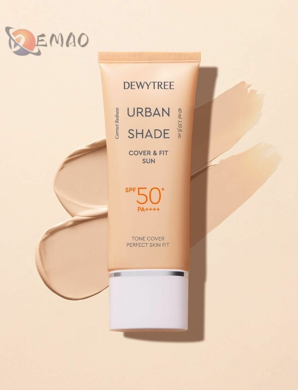 DEWYTREE -Солнцезащитный крем Urban Shade Cover And Fit SPF 50+ 40 мл урбан шейд спф 50+