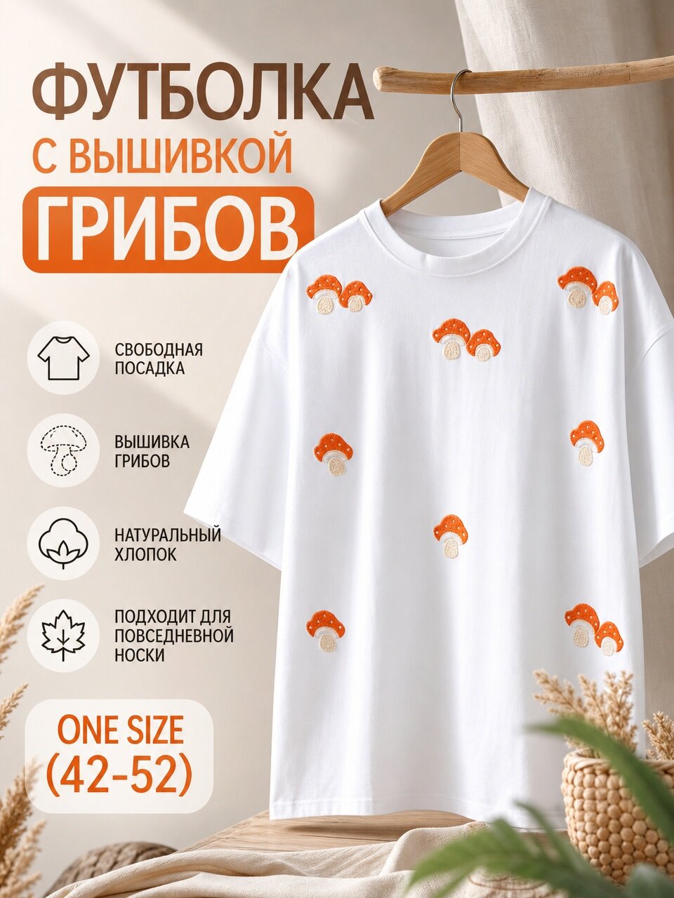 Футболка Грибы