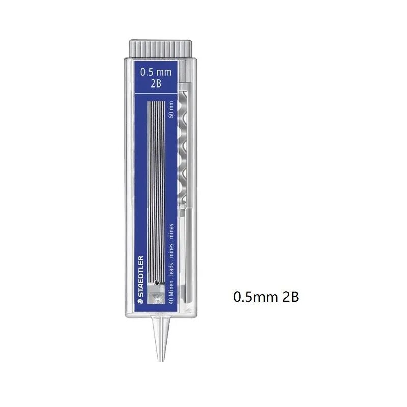 Staedtler Грифель для карандаша 0.5 мм, твердость: 2B (2 Мягкий), 1 шт.