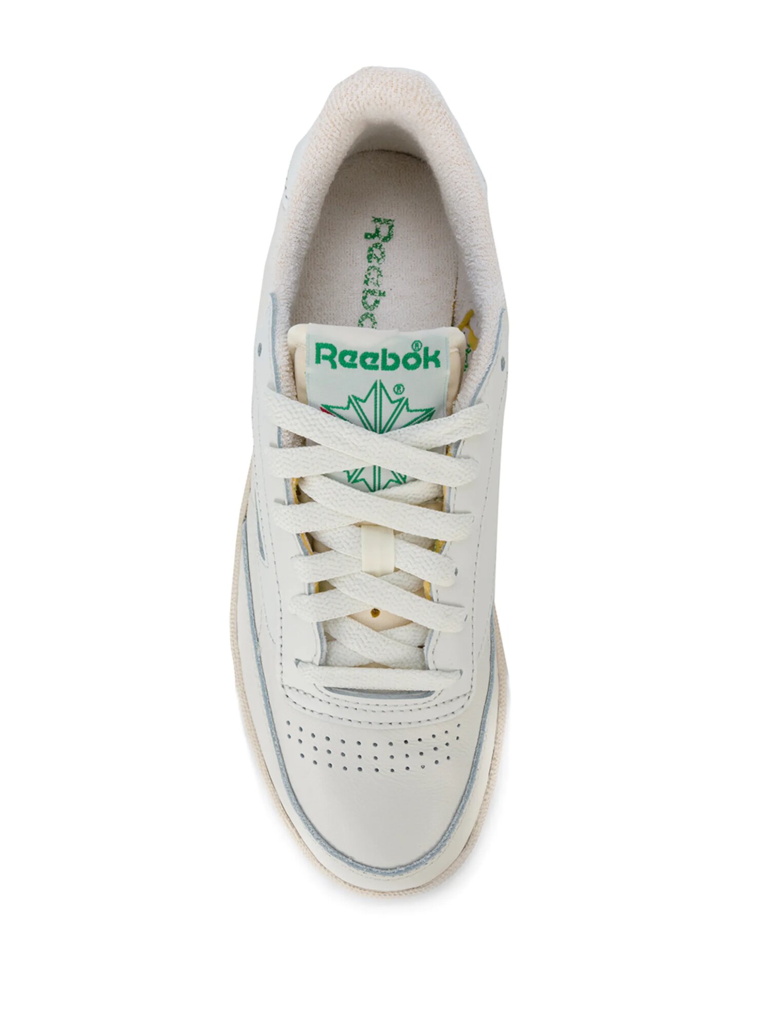 Кроссовки Reebok Classic, размер 9.5 US, бежевый/белый — фото 1