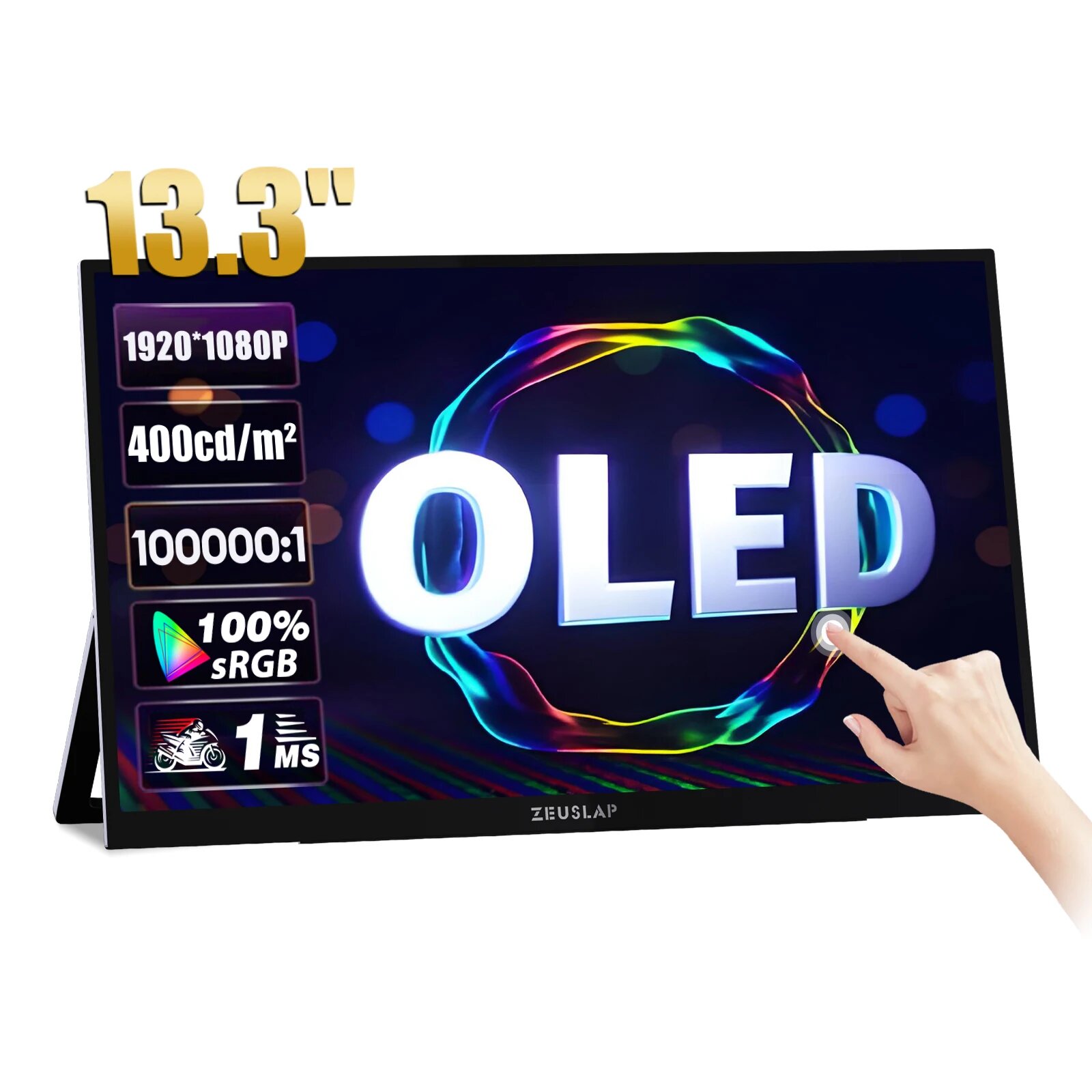 ZEUSLAP OL133ED 13,3-дюймовый портативный OLED-монитор