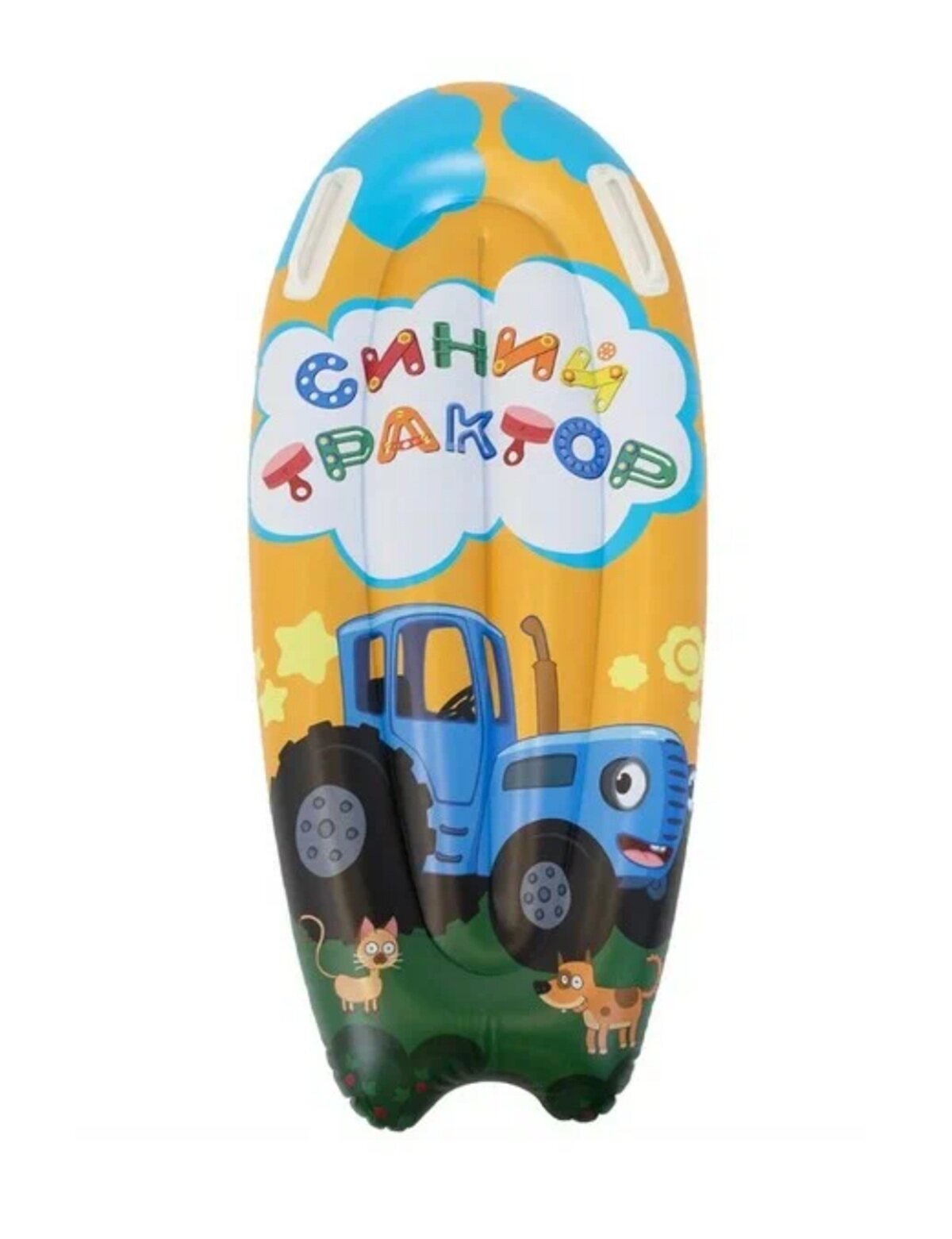 Матрас надувной Рыжий Кот "Синий трактор", детский, 100x50 см