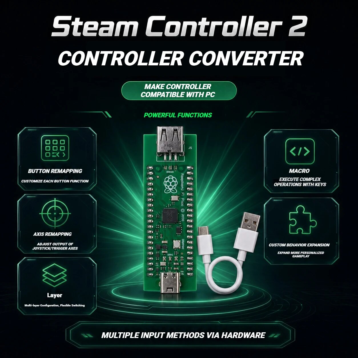 HID Remapper USB Адаптер для Steam Controller 2 — фото 1