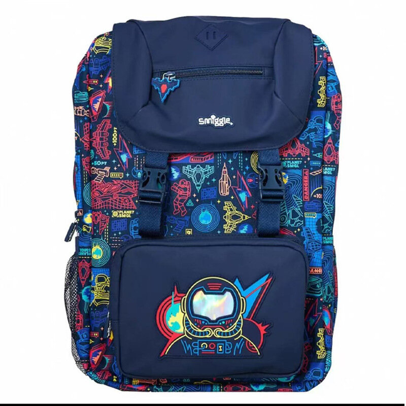 Сумка-рюкзак Smiggle с астронавтом, тёмно-синяя (45x32 см)