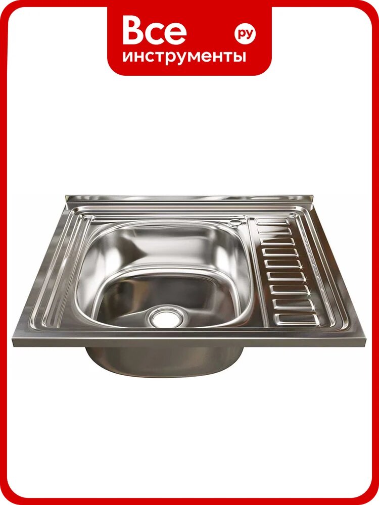 Мойка mixline 50х60х16 см, 0.4, левый выпуск 1 1/2 538190