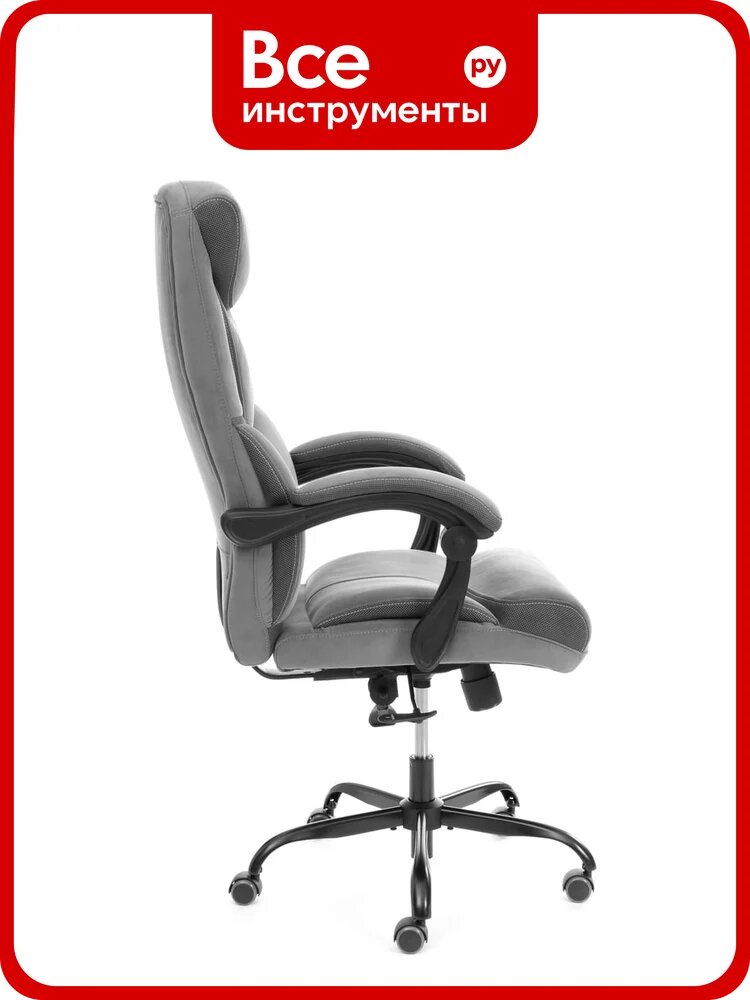 Кресло Tetchair Cambridge metalBL велюр/ткань, серый, 29/12 25024