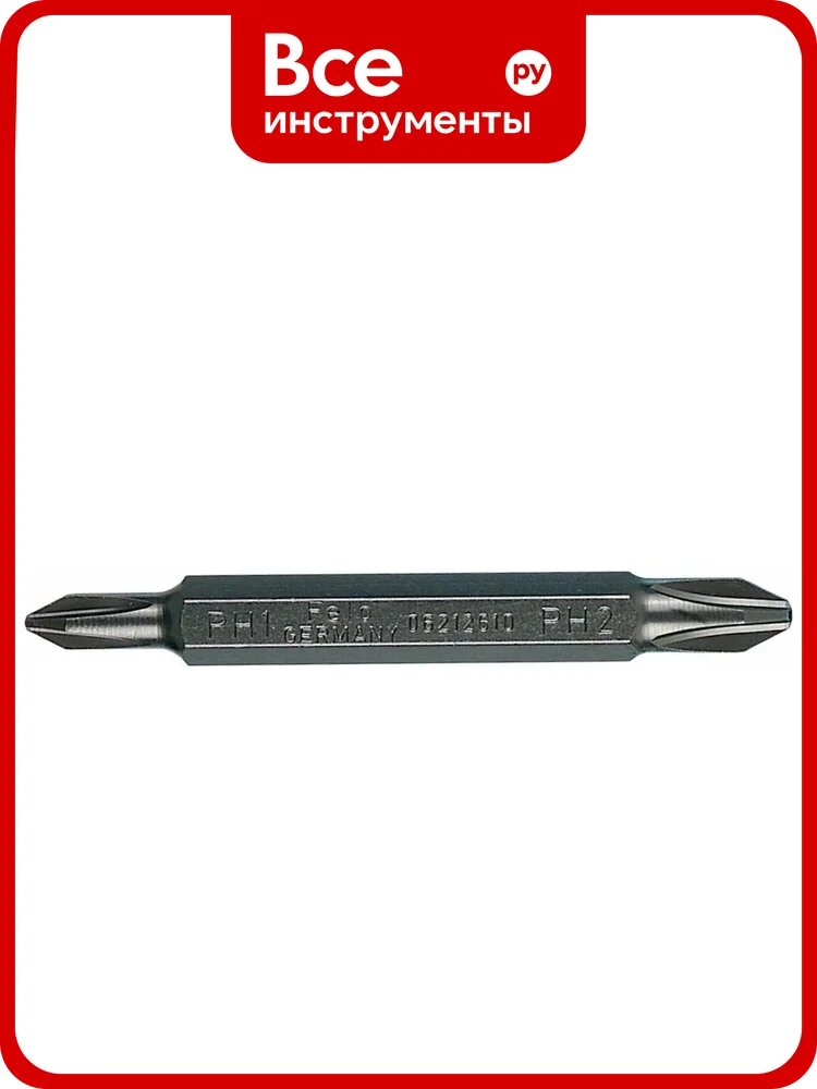 Бита двухсторонняя серия Industrial (PH1/PH2; 60 мм) Felo 06212610
