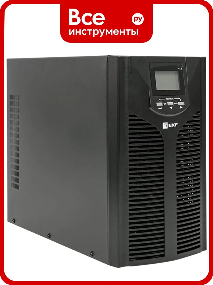 Источник бесперебойного питания двойного преобразования EKF E-Power SW900Pro-TB 3000 ВА PROxima напольный, напольный, c АКБ 8x12В_7 Ач SW930Pro-TB