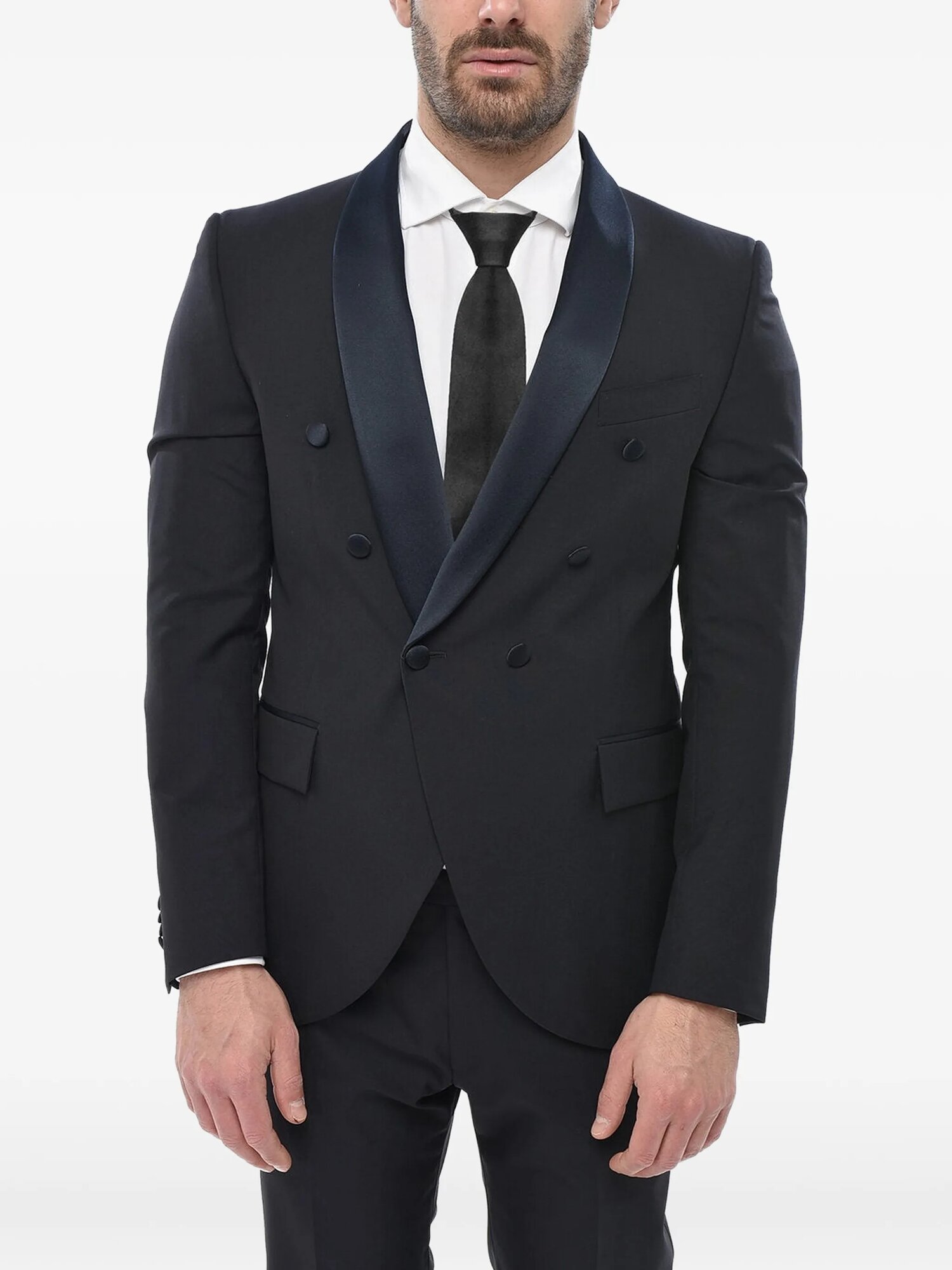 Комбинезон Double-breasted shawl-lapel suit