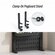 FLUQUOR Перфорированная панель Pegboard для стены clamp on stand B