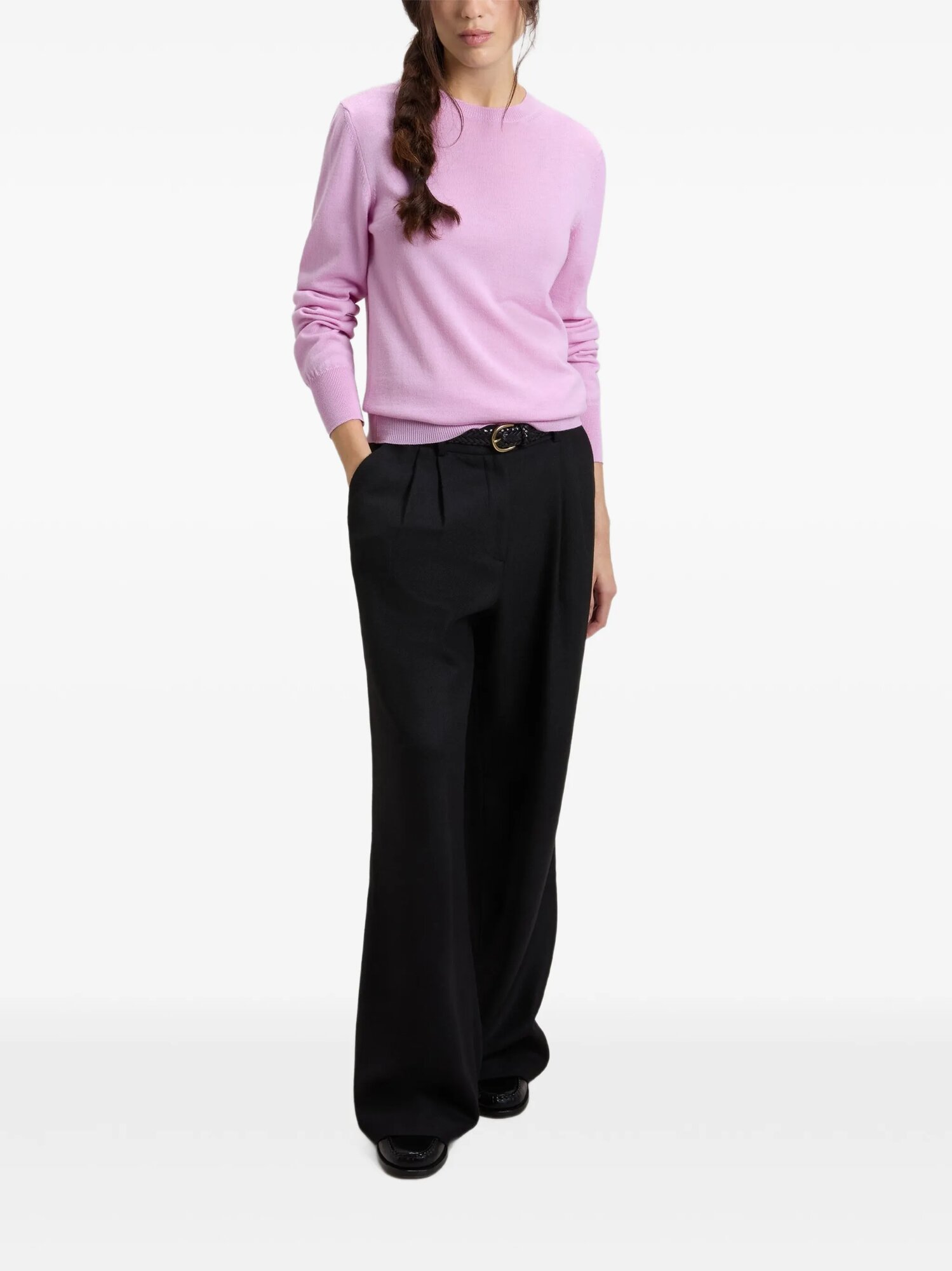 Свитер Woolrich Virgin wool crew-neck sweater, размер 40, , pink — фото 1