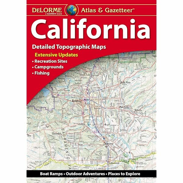 Delorme California Atlas & Gazetteer，Reprinted paperback book