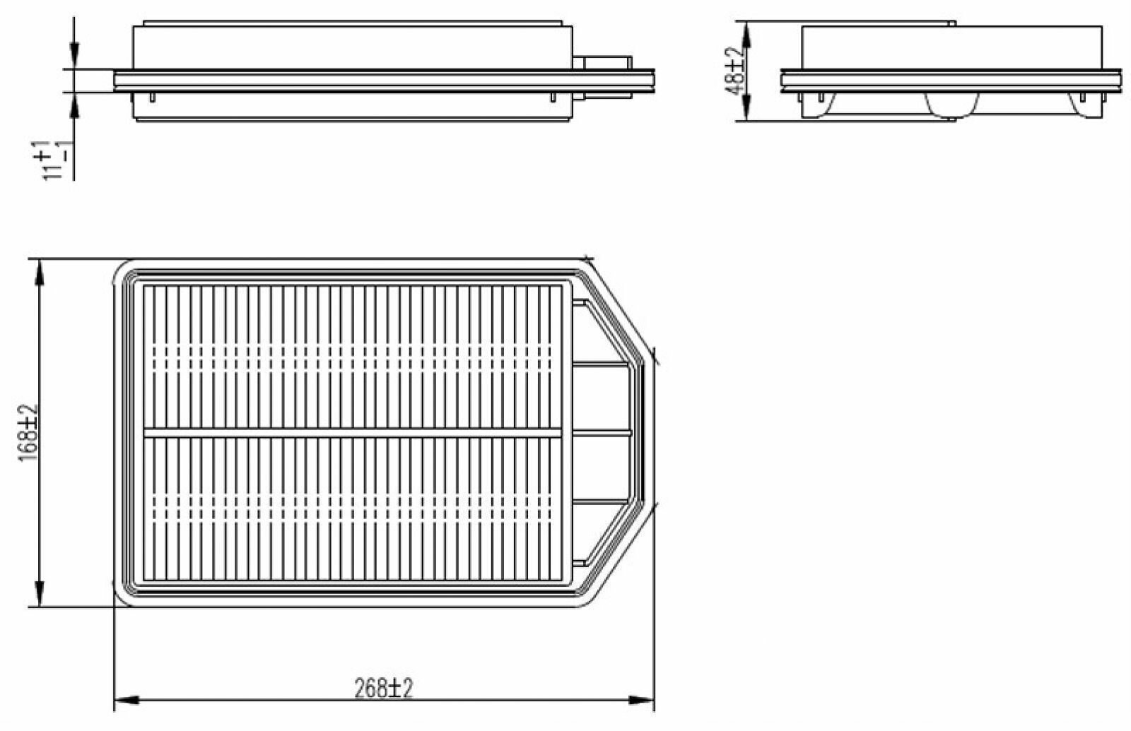 Фильтр для а/м Honda CR-V III (06-) 2.4i (воздушный), CARVILLE RACING TR27002