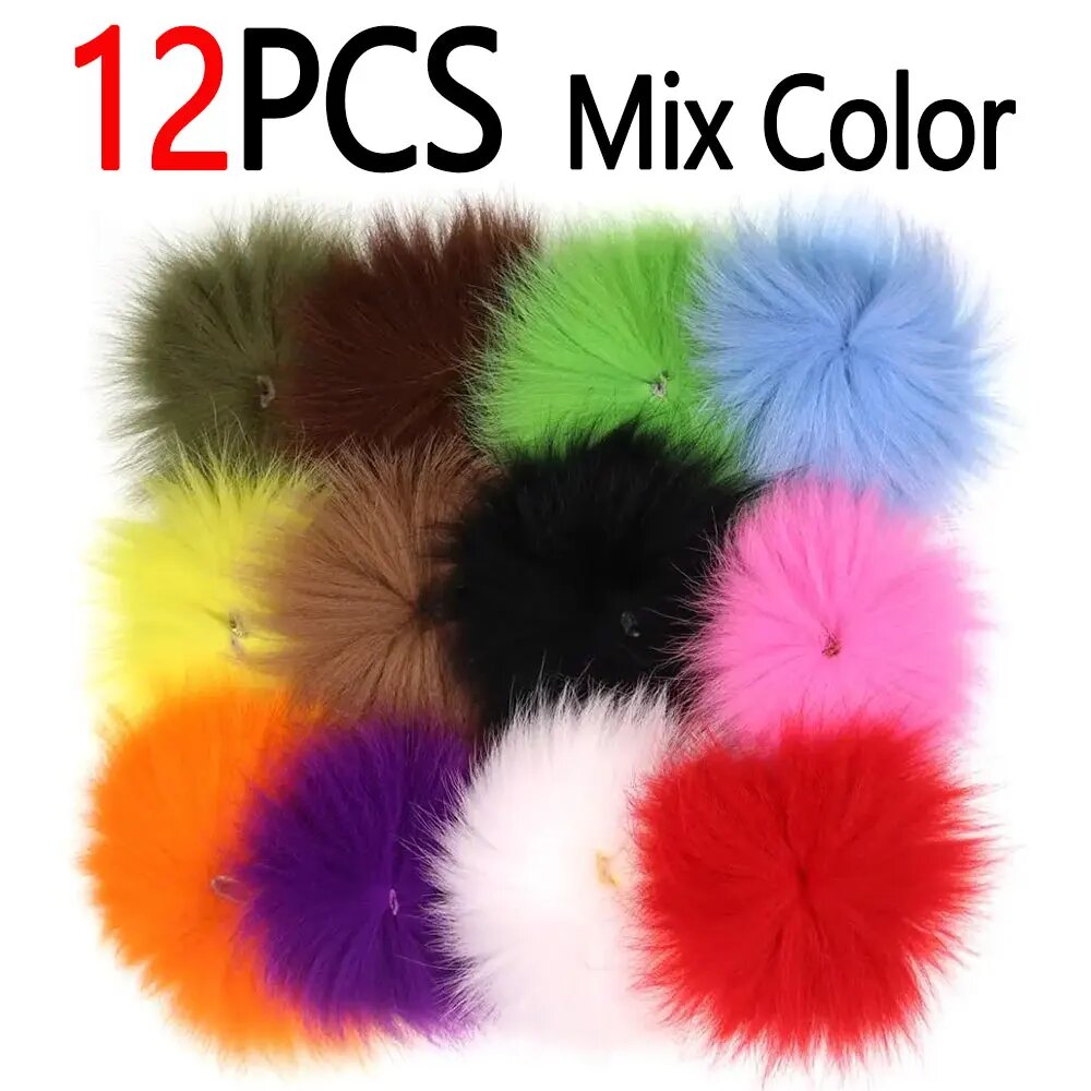 Bimoo Мех Арктической Лисы Для Вязания Мушек 2-12 Шт. 12pcs Mix Color