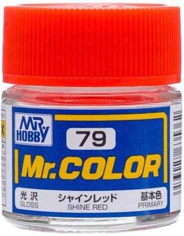 C 79 краска художественная т. м. MR.HOBBY 10мл SHINE RED