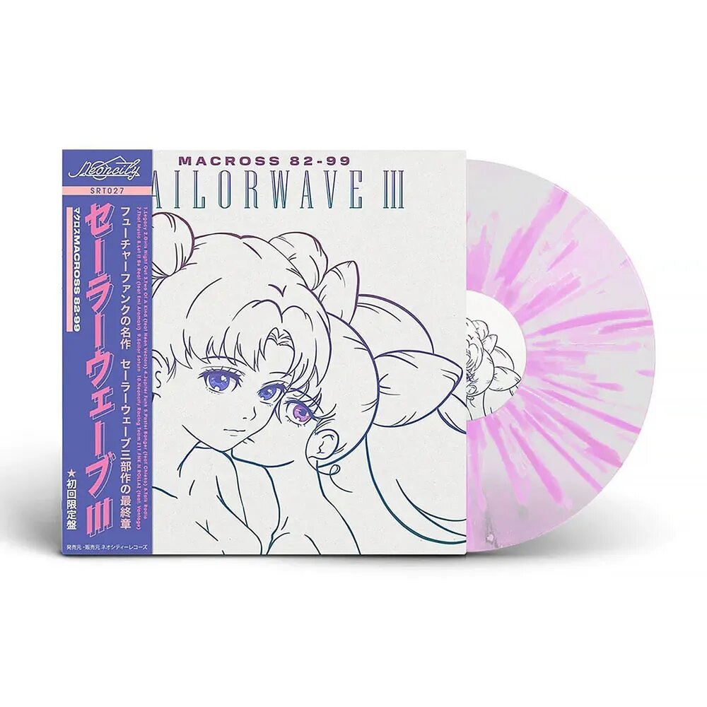 Виниловая Пластинка MACROSS 82-99 - Sailorwave III Vinyl, LP, Album, Limited Edition, Clear with Pink & White Splatter