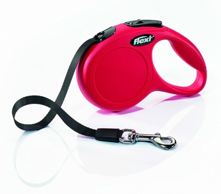 Flexi рулетка Classic S (до 15 кг) лента 5 м, красный