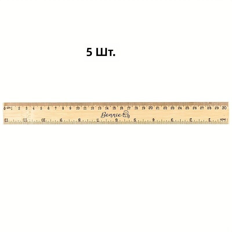 Индивидуальная бамбуковая линейка A3, 5 шт, 12,2 дюйма