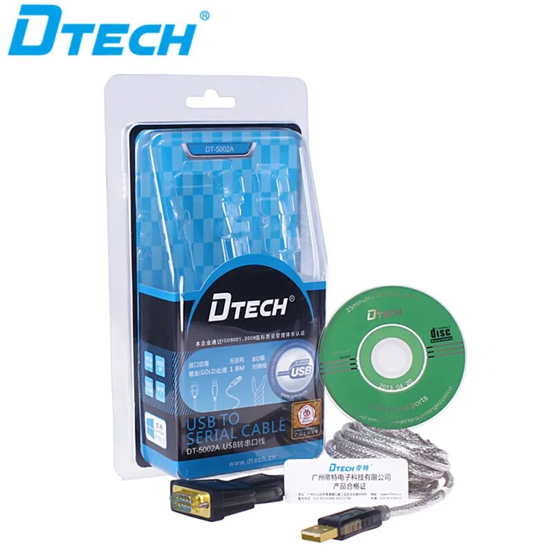 USB-DB9 конвертер кабель Dtech DT-5002A