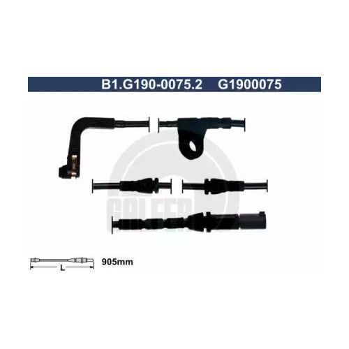 Датчик износа тормозных колодок передний 103mm GALFER B1-G190-0072-2 MERCEDES Sprinter/ Viano/ Vito 03->/ VW Crafter 06->