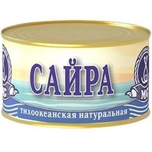 Морское содружество Сайра натуральная, 240 г