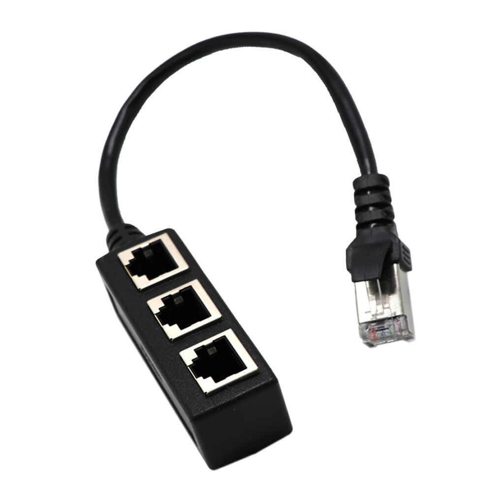 Разветвитель сетевого кабеля Ethernet LAN 1-3,3-канальный удлинительный адаптер