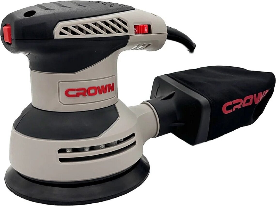 Эксцентриковая шлифовальная машина Crown CT13692V CS