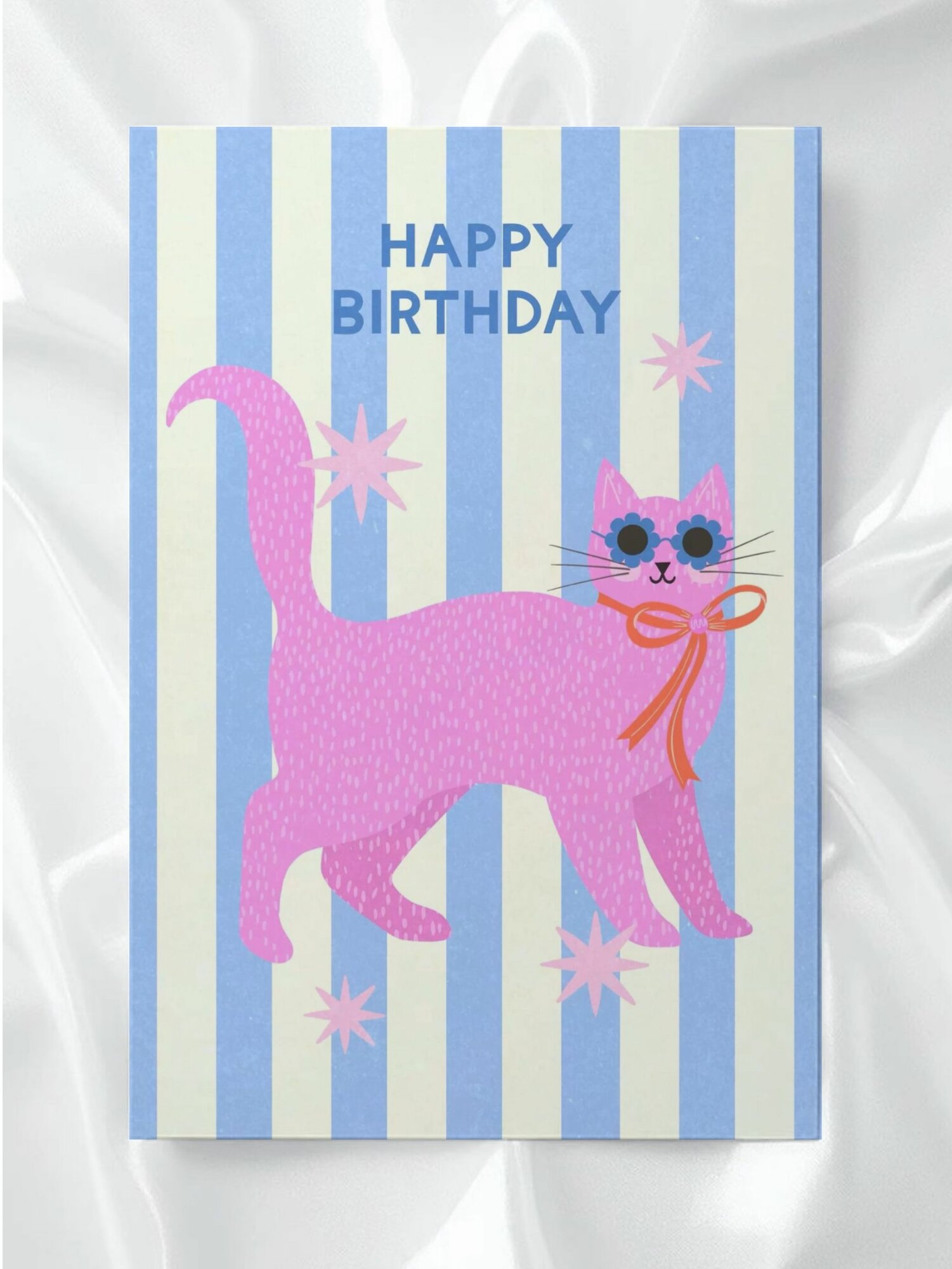 Подарочная открытка "Happy Birthday" с днём рождения, оригинальное поздравление на День рождения