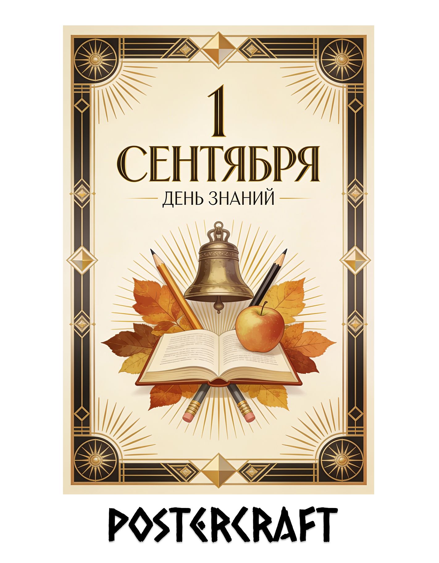 Постер "1 Сентября, День Знаний", 29.7х42см, А4, глянцевый