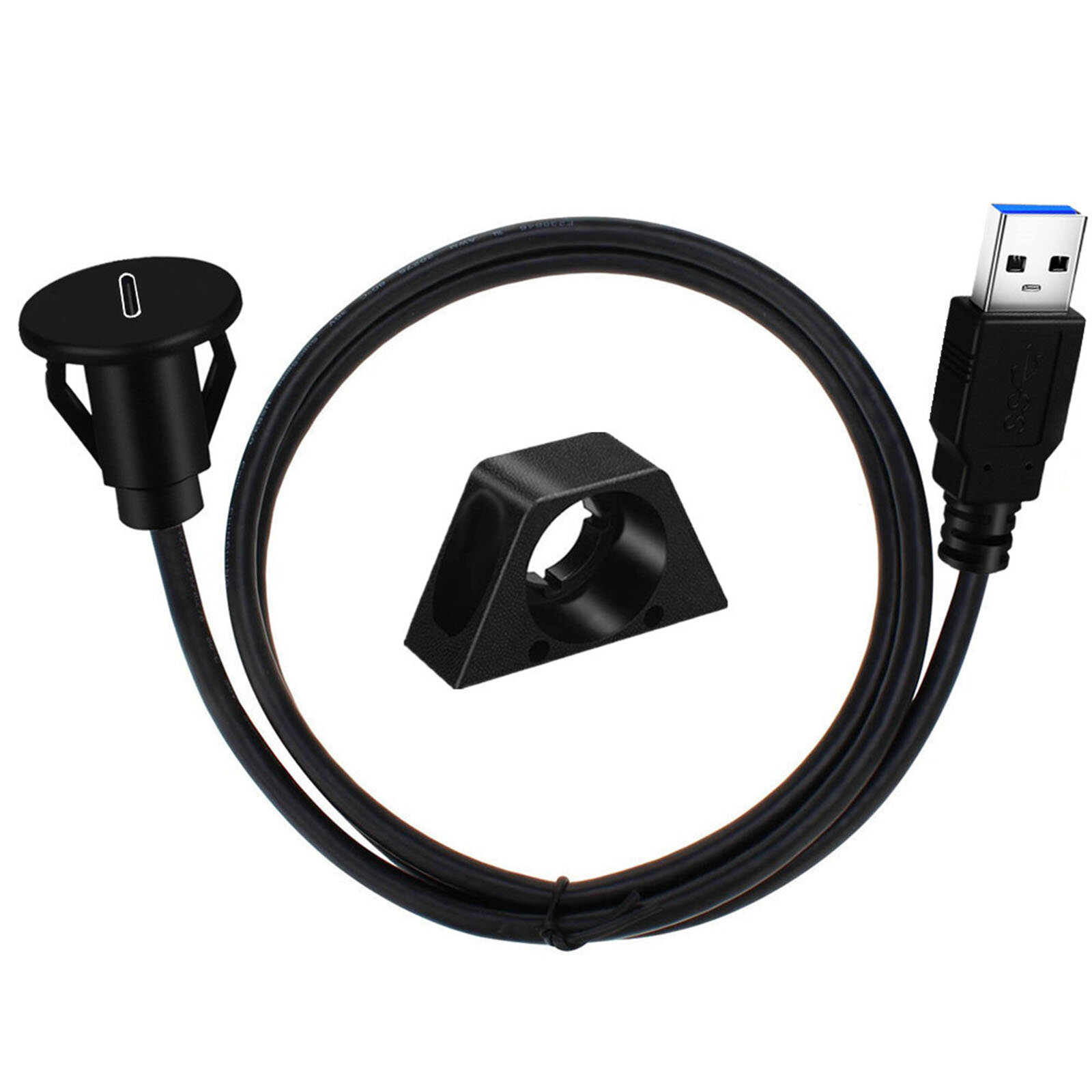 USB 3.0 Type-C кабель для скрытого монтажа, 1.5м