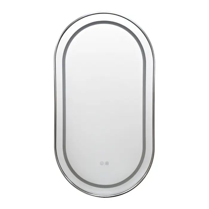 Зеркало с подсветкой в ванную Azario Джоли 500х900х30 АZ-LED012825 цвет хром глянцевый