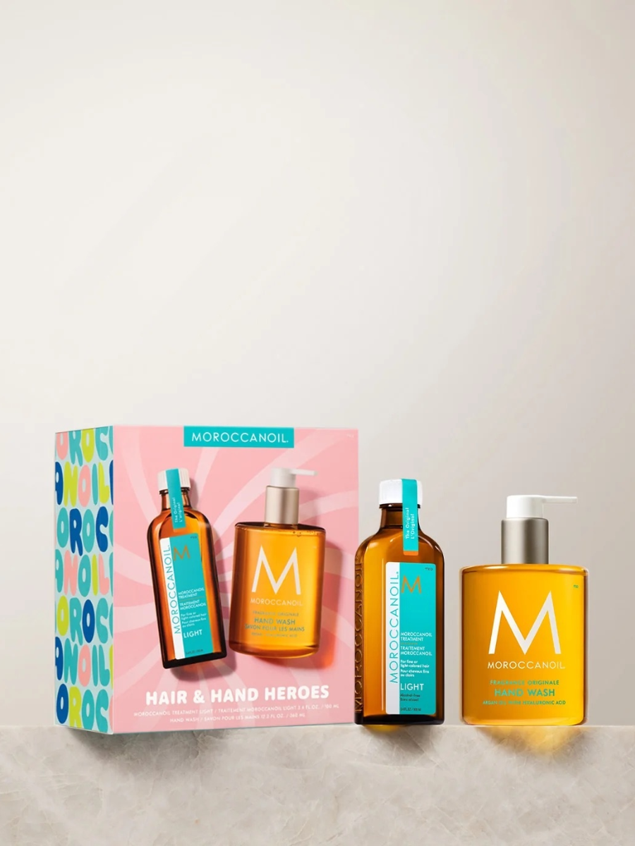 MOROCCANOIL Подарочный Набор для Ухода за Волосами и Кожей Рук HAIR & HAND HEROES LIGHT