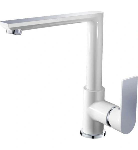 Haiba HB70505-8 Смеситель для кухни белый/хром